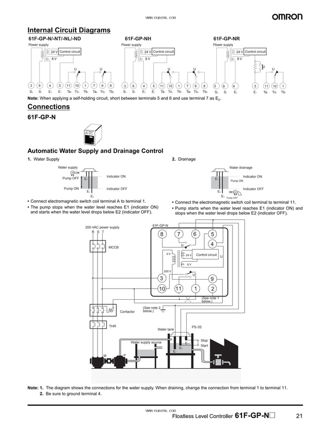 61F Floatless Level Controller Datasheet | PDF