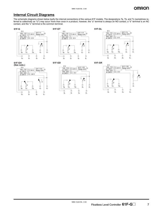 61F Floatless Level Controller Datasheet | PDF