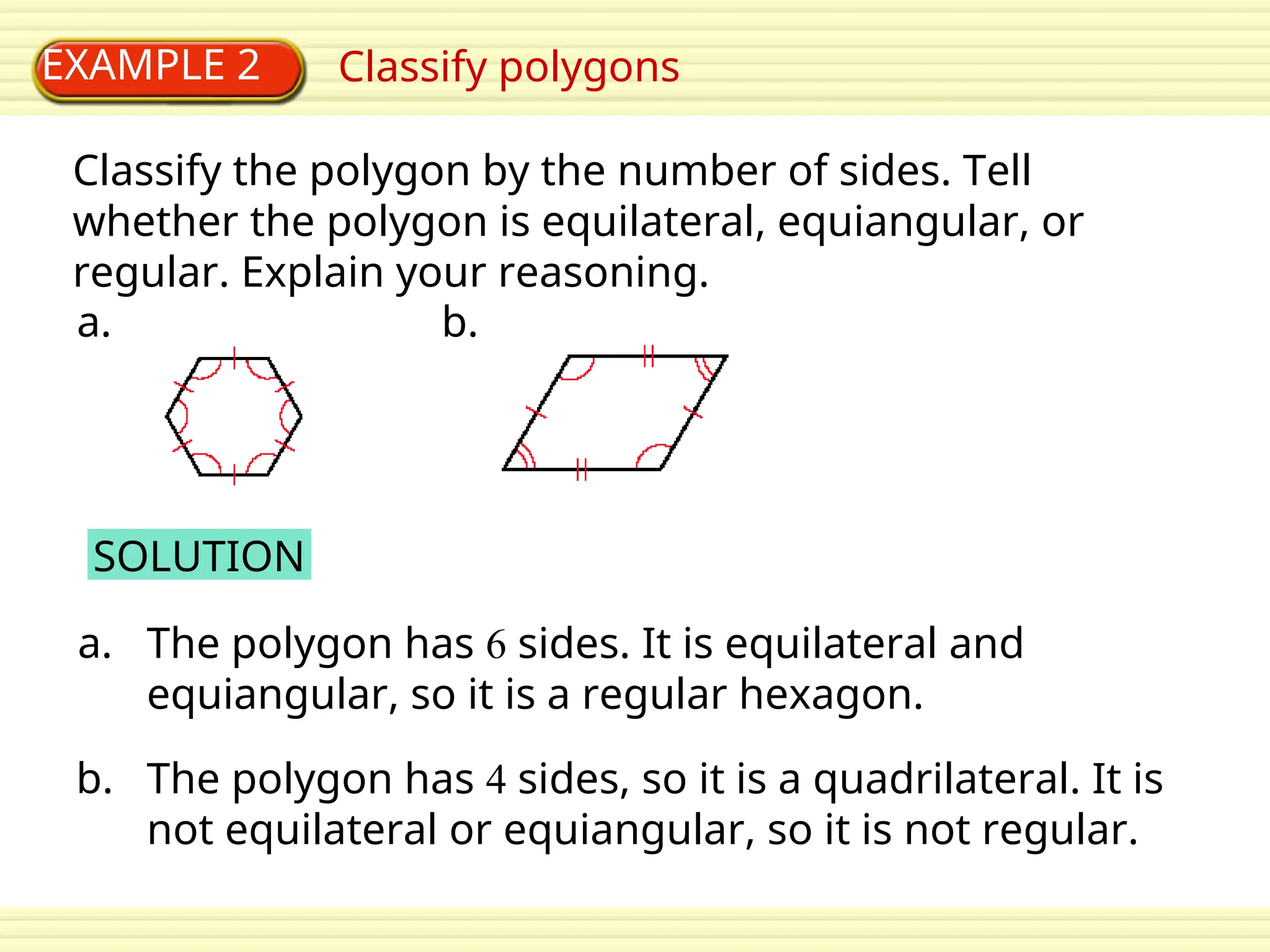 Geometry: lessons on polygons and its classification. | PPT