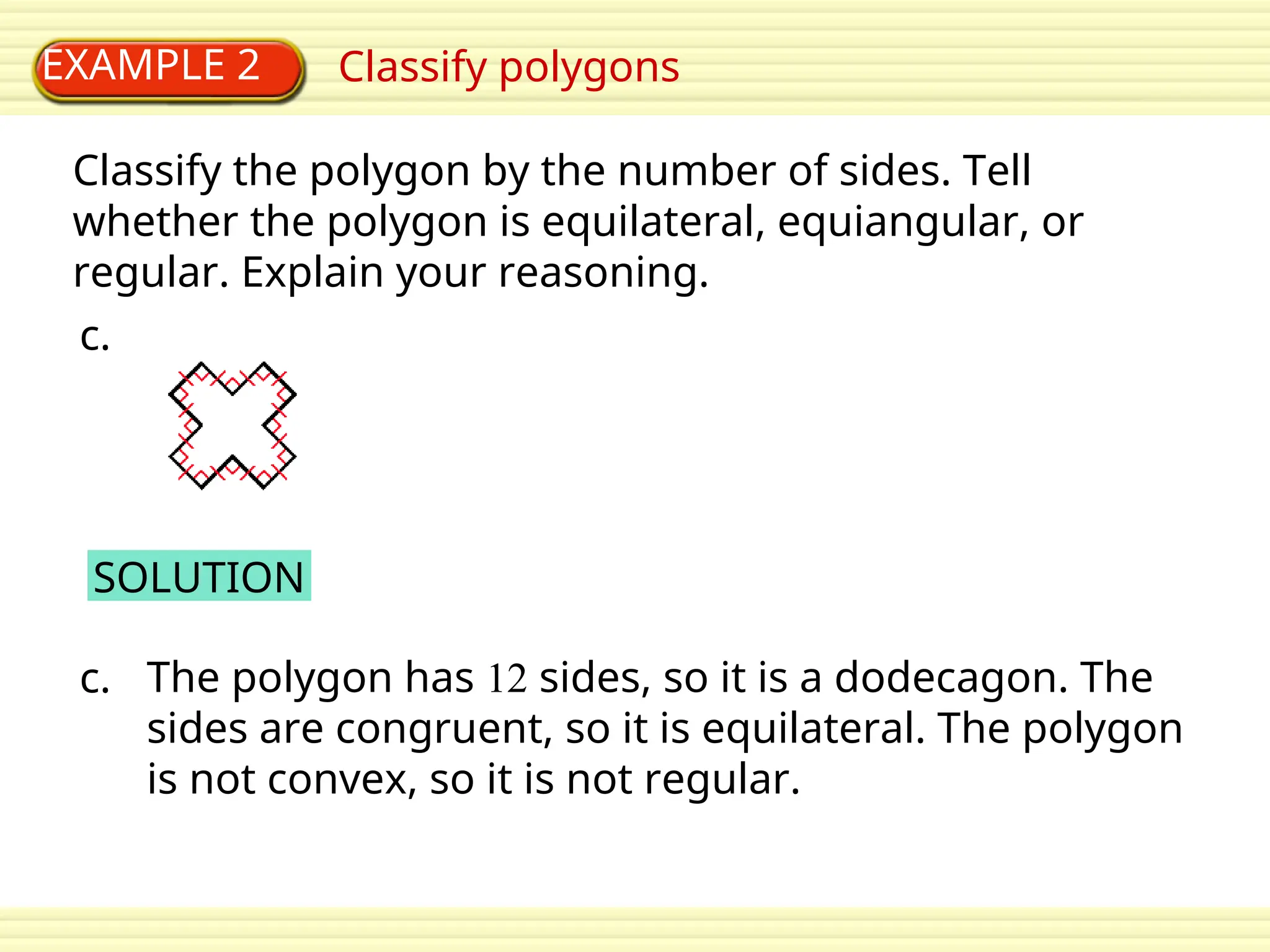 Geometry: lessons on polygons and its classification. | PPT