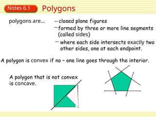 Geometry: lessons on polygons and its classification. | PPT