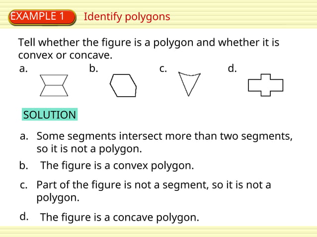 Geometry: lessons on polygons and its classification. | PPT