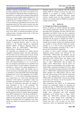 germination and seedling growth of a set of | PDF