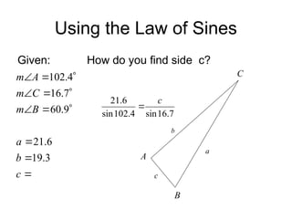 Law of sine_ powerPoint presentation1224 | PPT