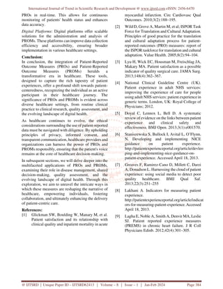 PROs and PROMs Understanding Patient Reported Outcome Measures | PDF