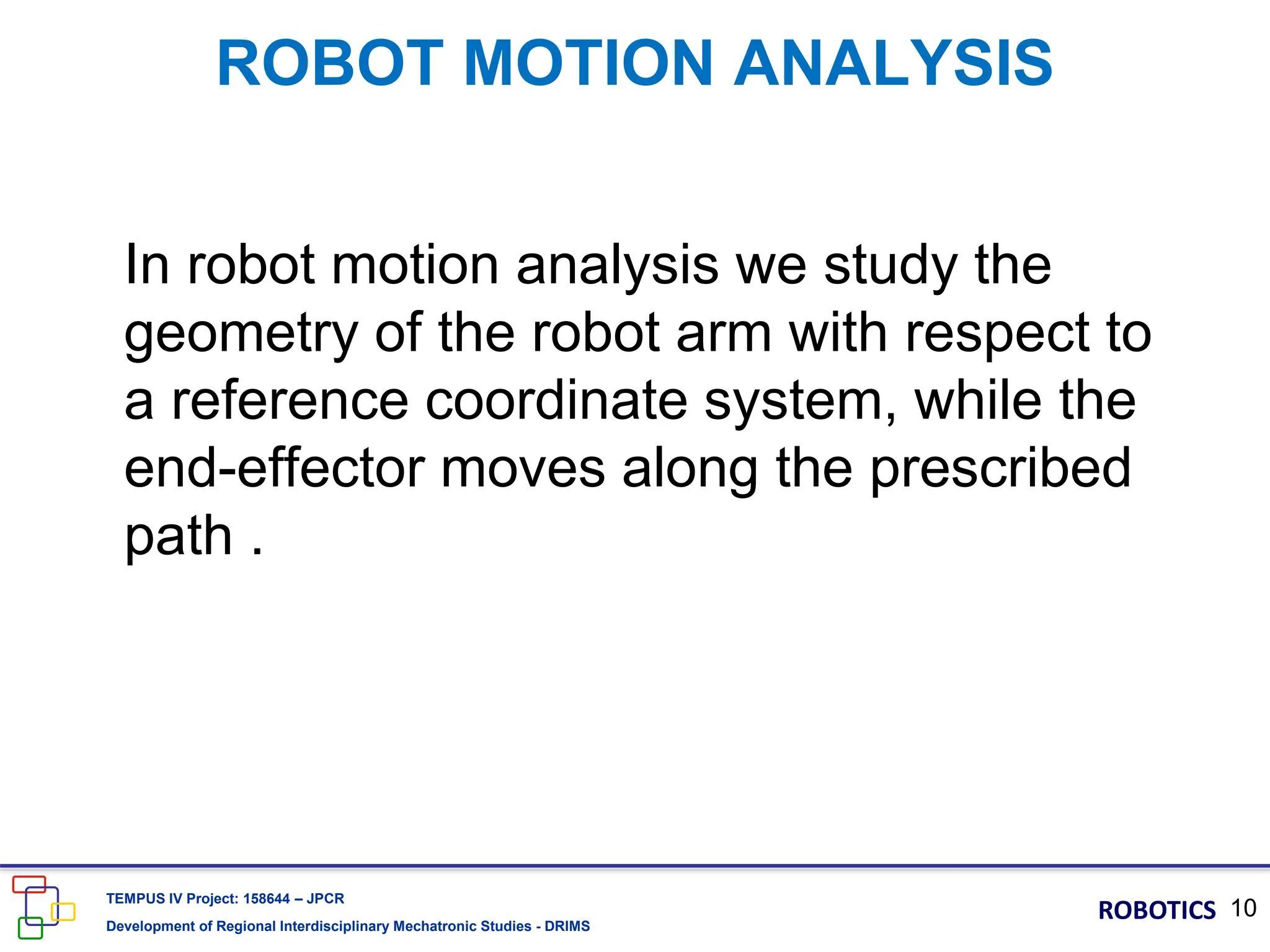 Robot Control types and applications 2024 | PPT