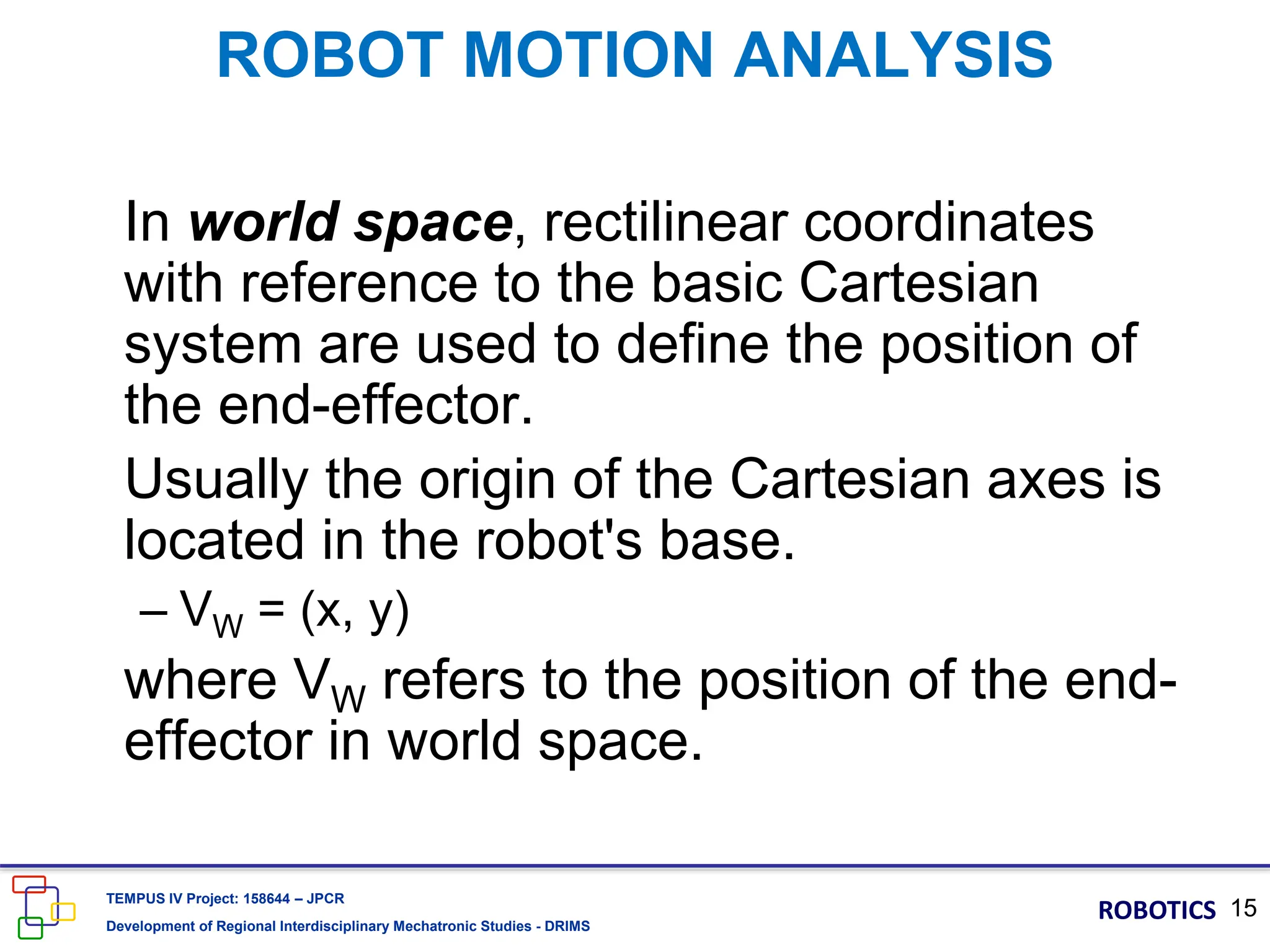 Robot Control types and applications 2024 | PPT