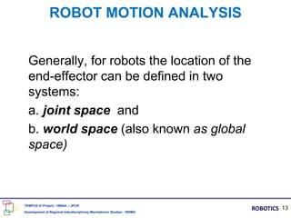 Robot Control types and applications 2024 | PPT