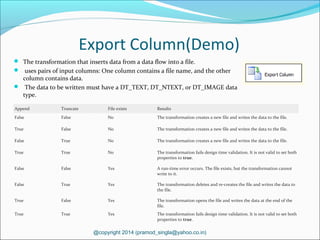 6.1\9 SSIS 2008R2_Training - DataFlow Transformations | PPT