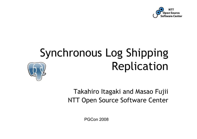 Synchronous Log Shipping Replication | PDF