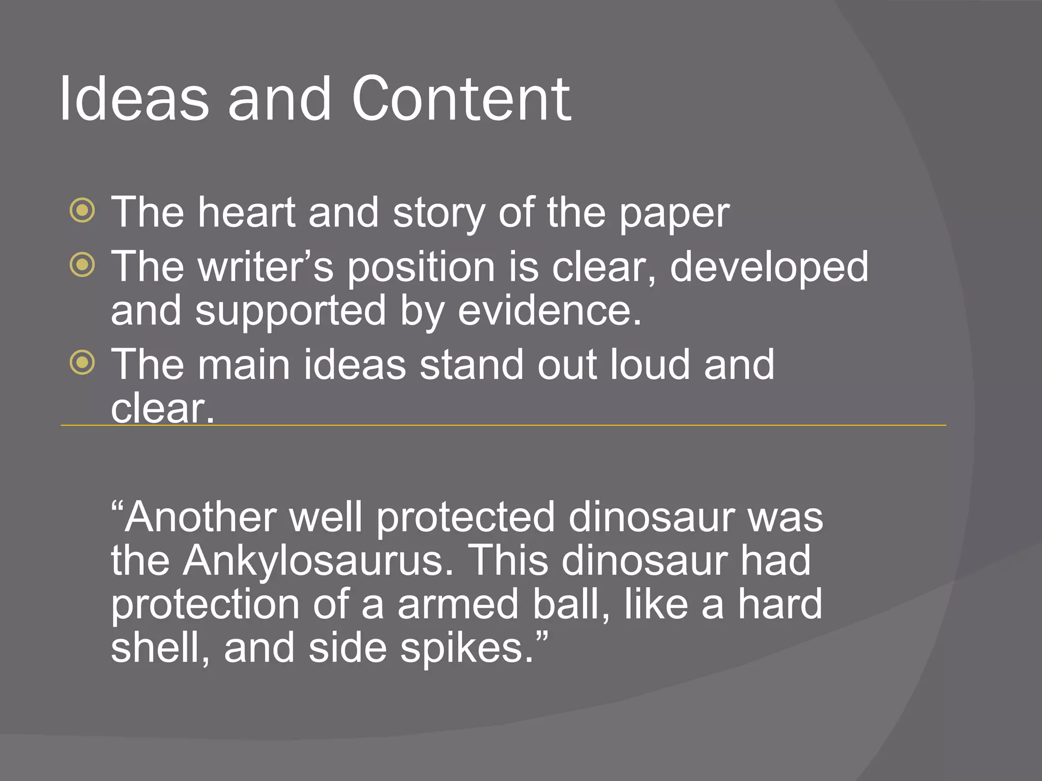 6 + 1 traits of writing | PPT