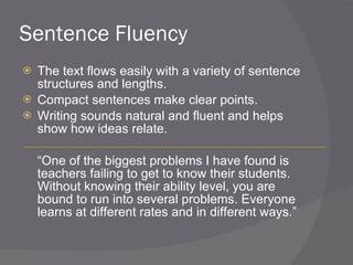 6 + 1 traits of writing | PPT