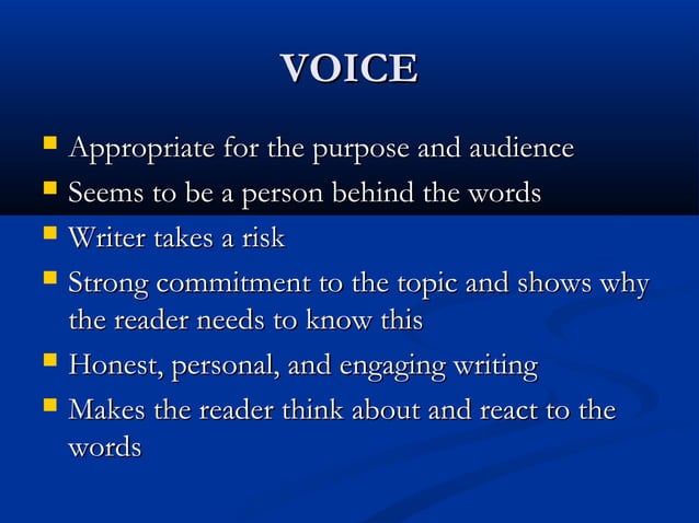 6 _1_writing_traits 6_la | PPT
