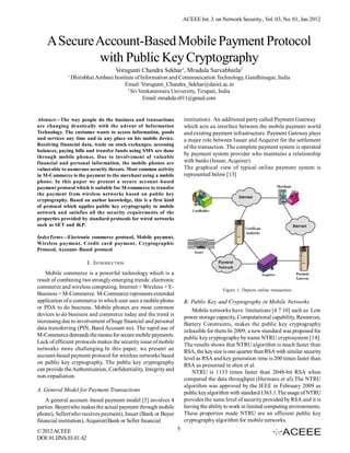 A Secure Account-Based Mobile Payment Protocol with Public Key Cryptography | PDF