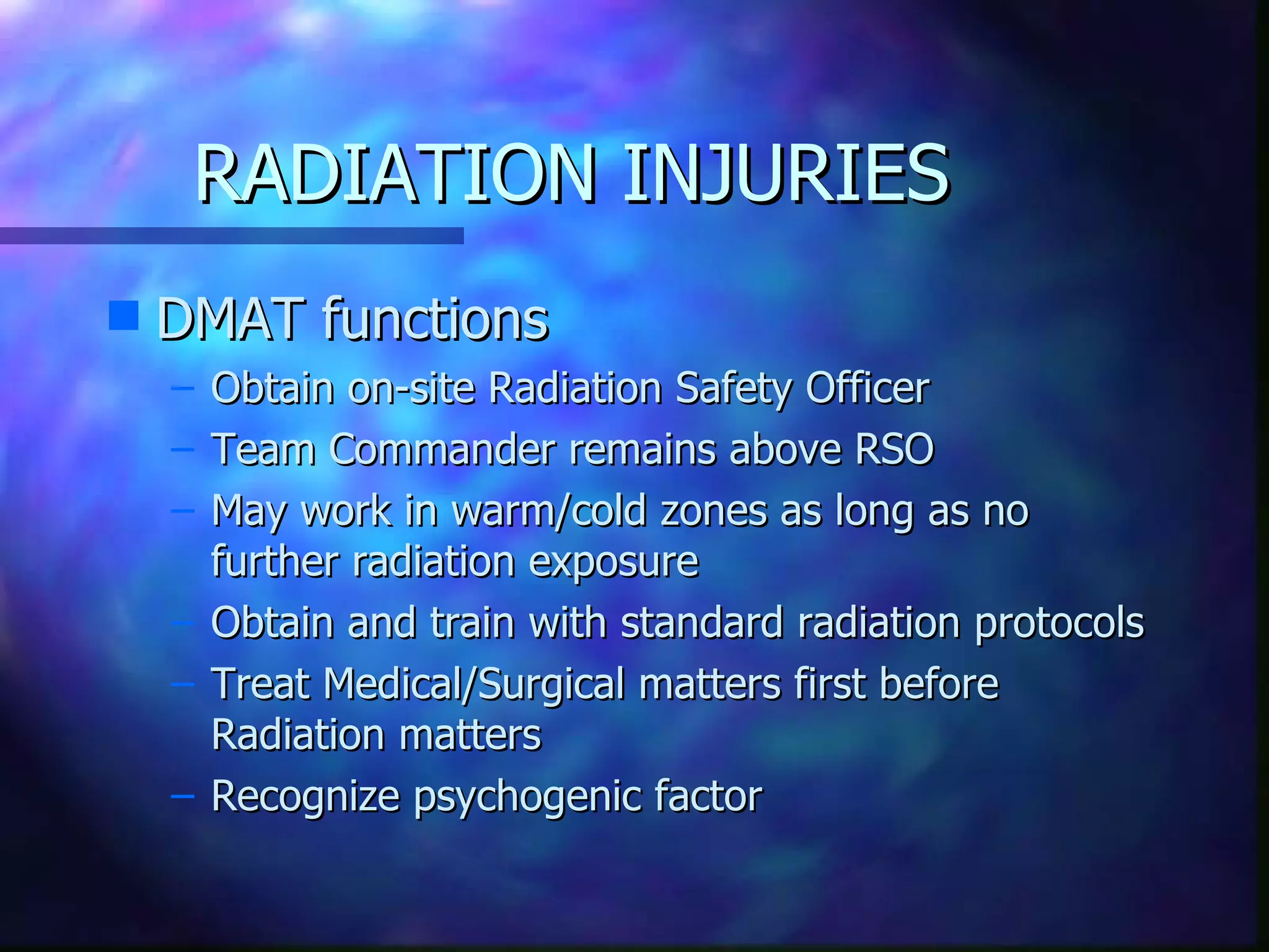 radiation injury | PPT