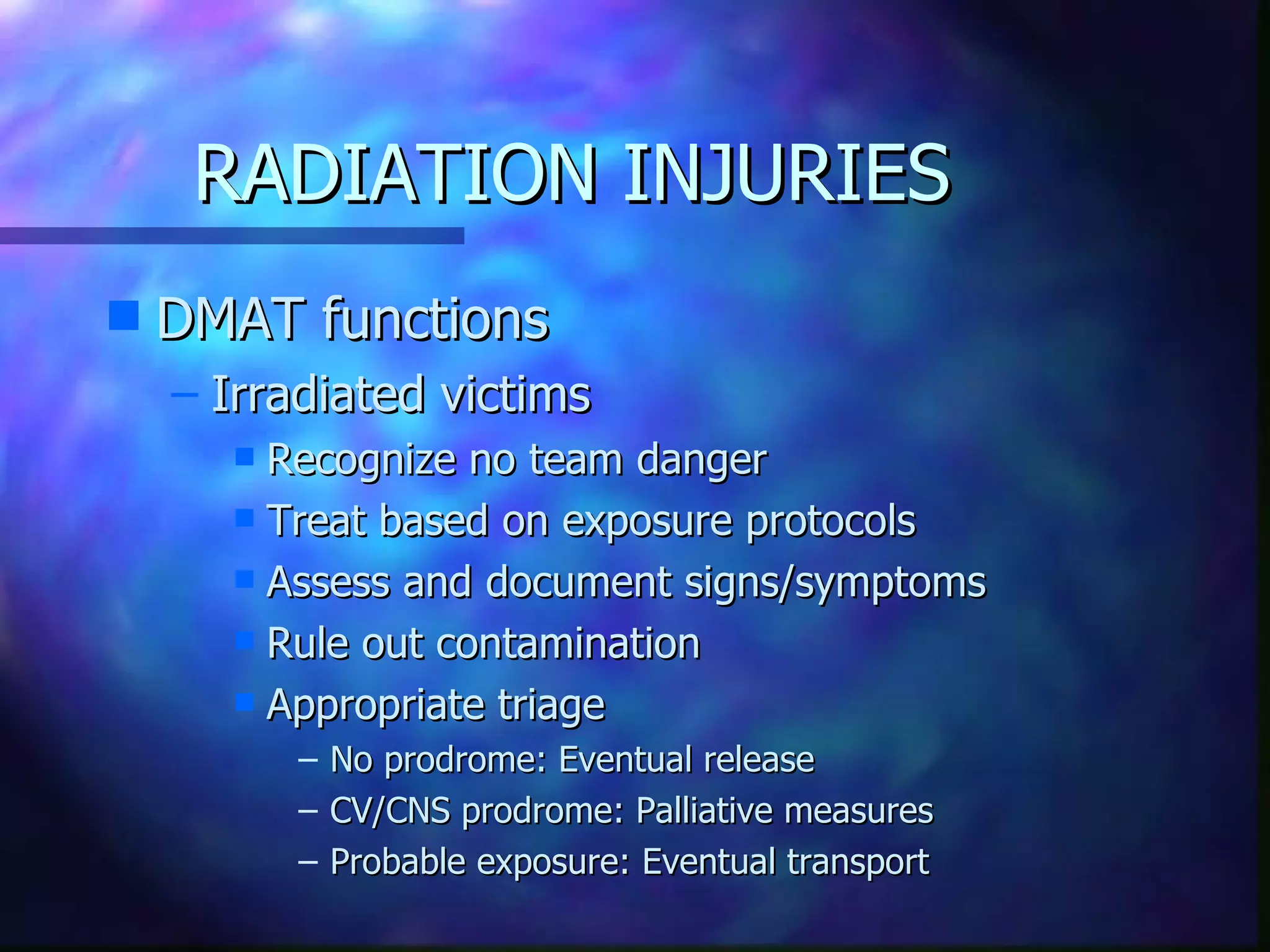 radiation injury | PPT