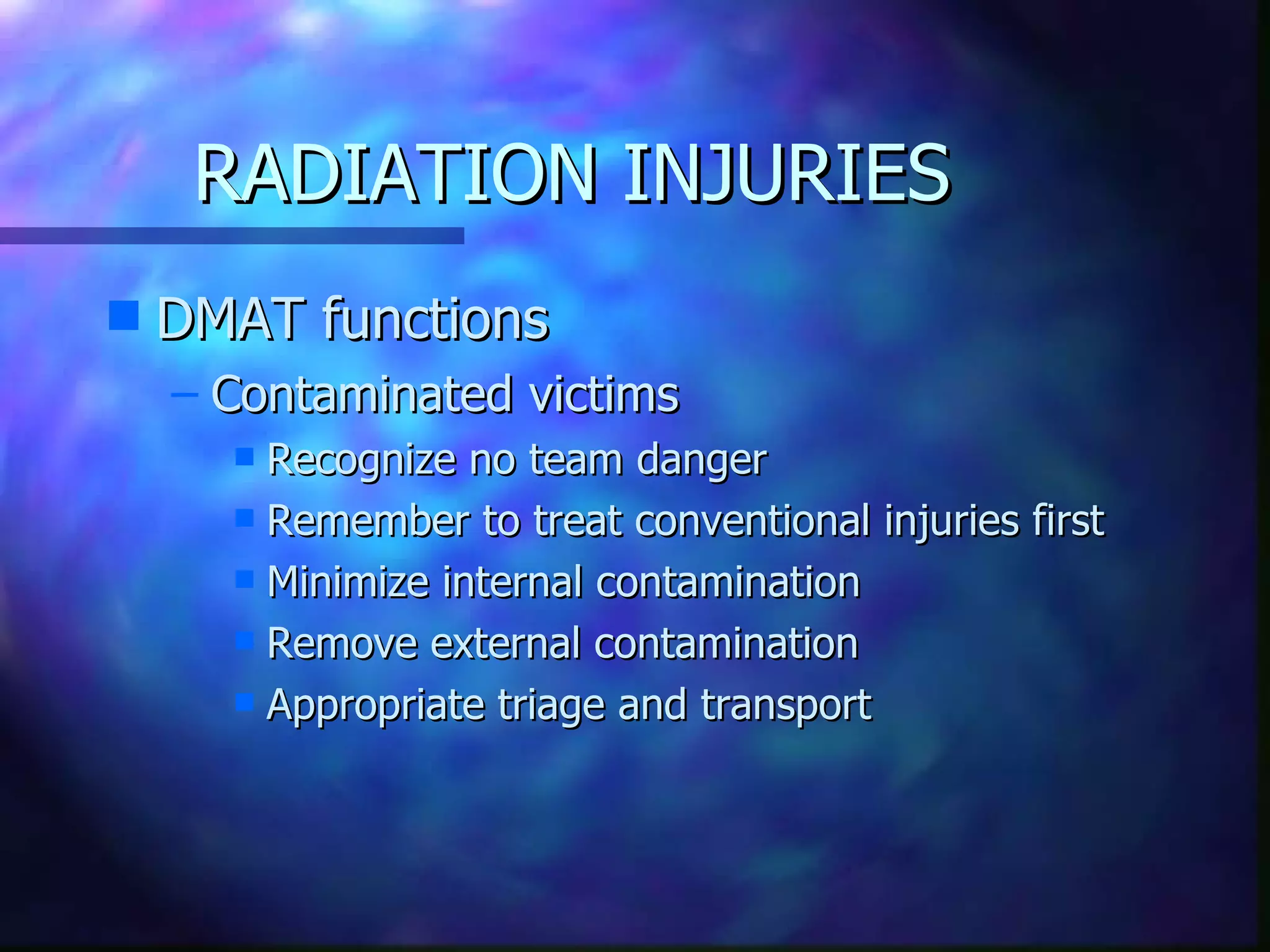 radiation injury | PPT