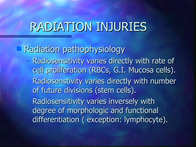 radiation injury | PPT
