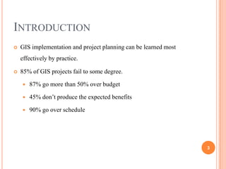 gis project planning and management | PPTX