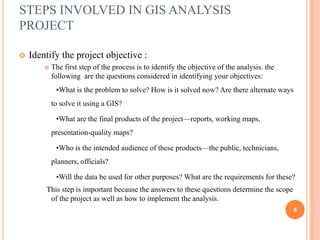 gis project planning and management | PPTX