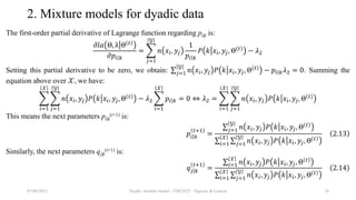Learning dyadic data and predicting unaccomplished co-occurrent values by mixture model | PPT