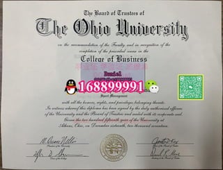 Ohio University degree offer diploma Transcript | PPT