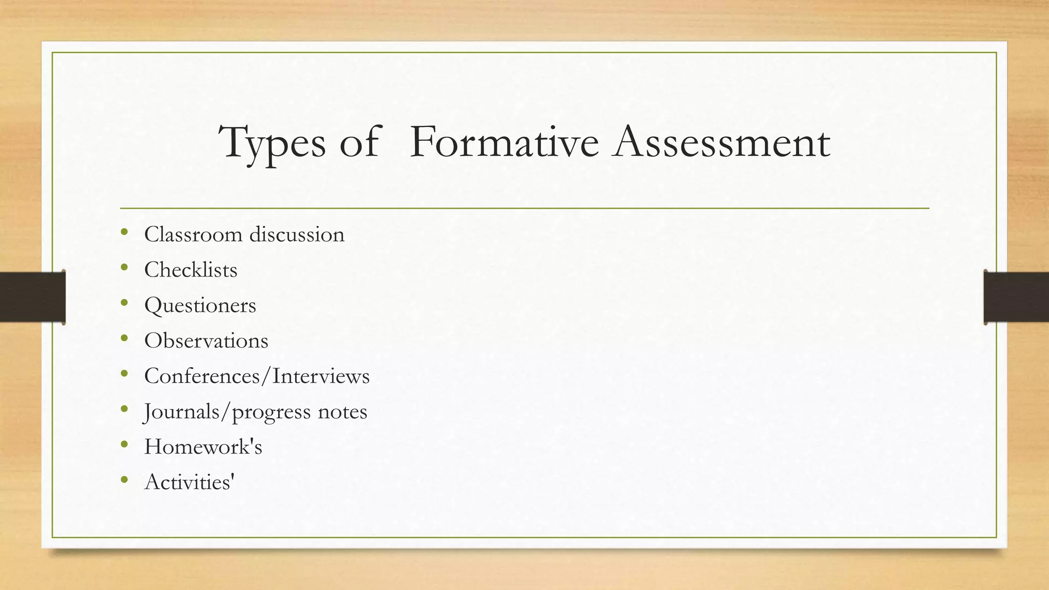 Formative and Summative Assessment | PPTX