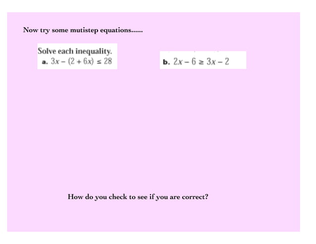 6.2 Multistep Equations | PPT