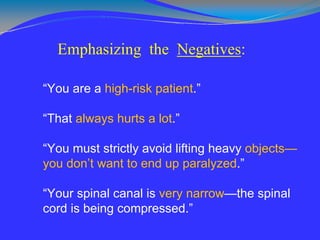 Nocebo in doctor patient communication Presentation | PDF