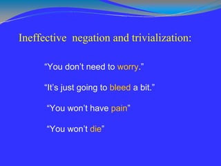 Nocebo in doctor patient communication Presentation | PDF