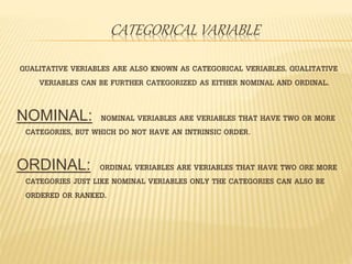 Types of Variables | PPT