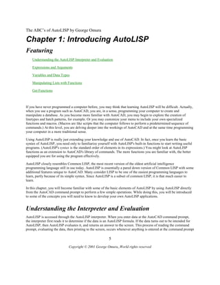 620.0.The ABC's of AutoLISP - Omura, George.pdf | Programming Languages | Computing