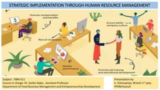 620017 vishnupriya-strategic implementation through hrm | PPTX