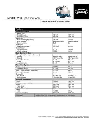 6200 spec sheet | PDF