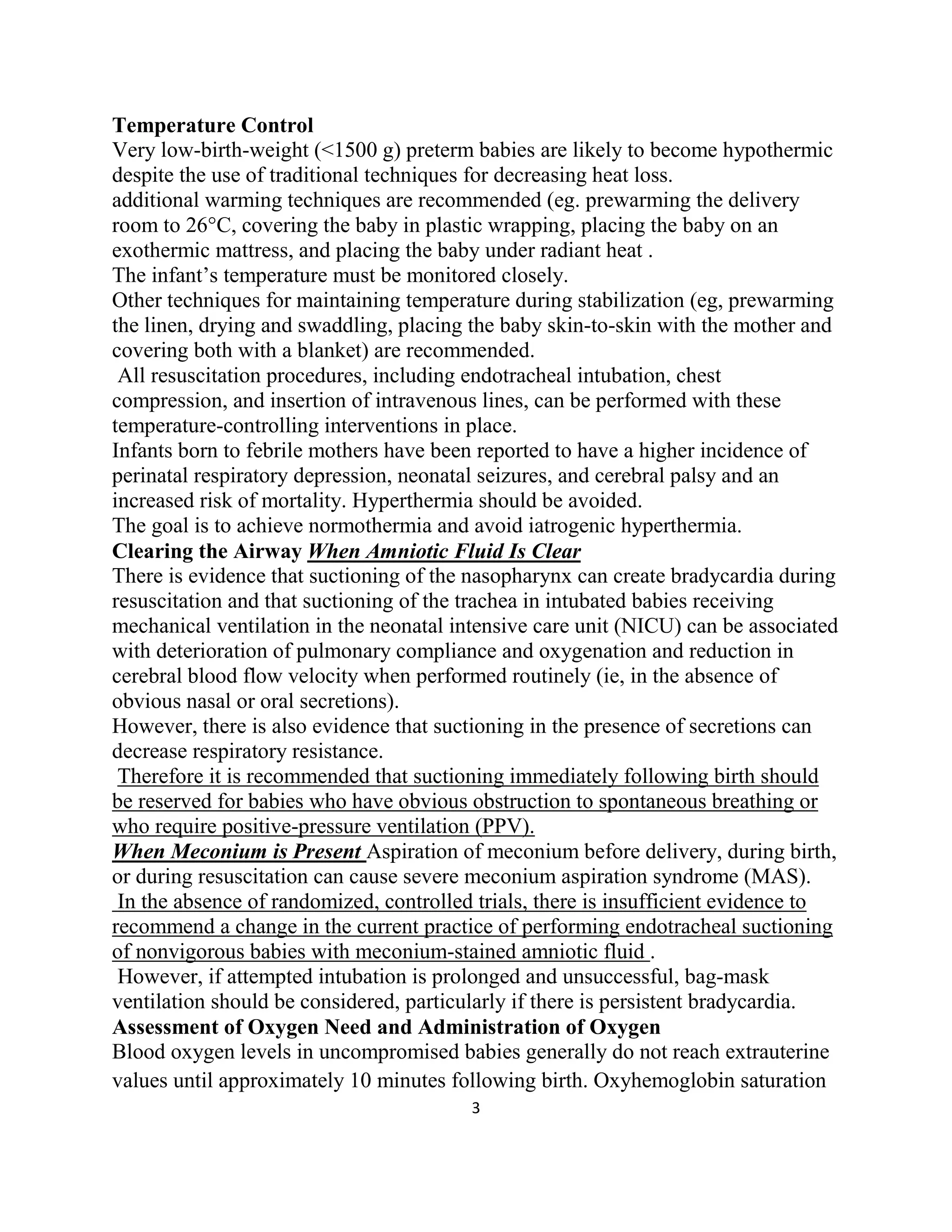 Neonatal Resuscitation Program (NRP) 2010 | PDF