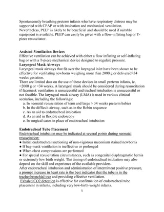 Neonatal Resuscitation Program (NRP) 2010 | PDF