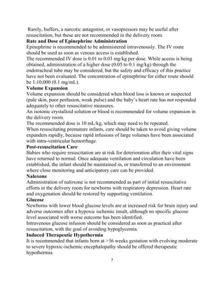 Neonatal Resuscitation Program (NRP) 2010 | PDF