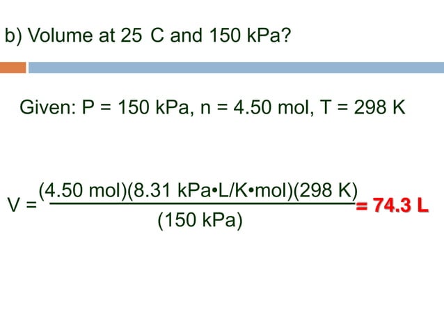 Ideal gases presentation for chemistry and school | PDF