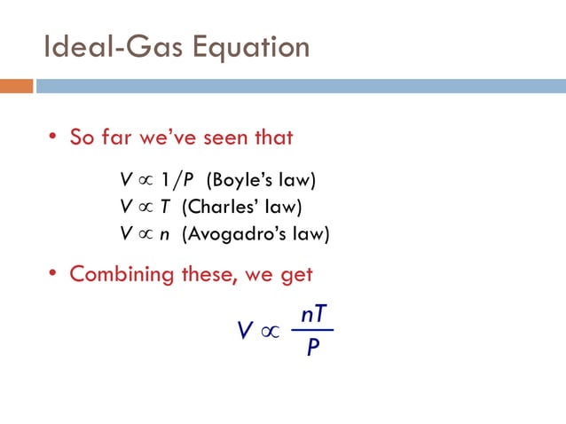 Ideal gases presentation for chemistry and school | PDF