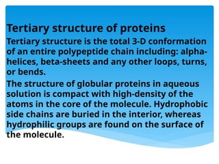 Chemistry of protein definition and explanation | PPTX