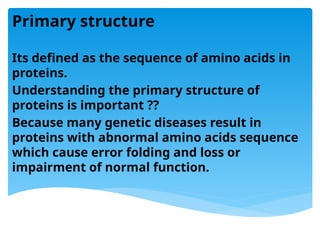 Chemistry of protein definition and explanation | PPTX