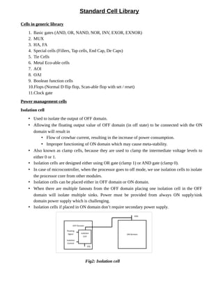Physical Design Flow - Standard Cells and Special Cells | PDF