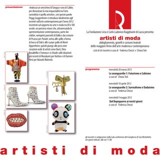 Incontri 2012: Artisti di moda | PDF