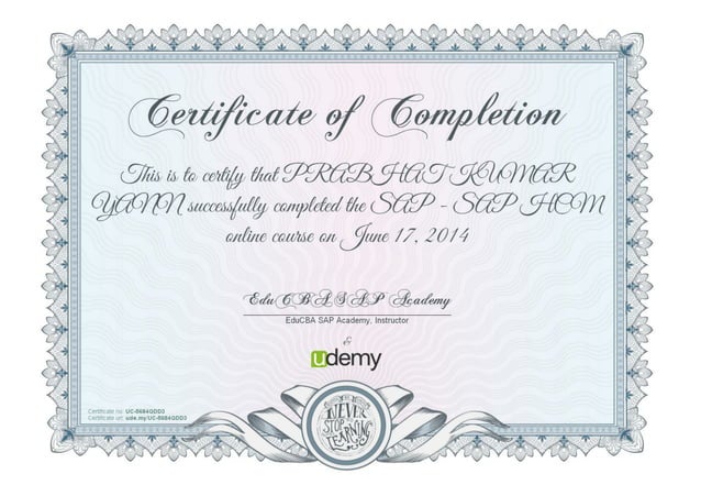 UC-5684QDD3-PRABHAT-SAP-HCM-CERTIFICATE | PDF