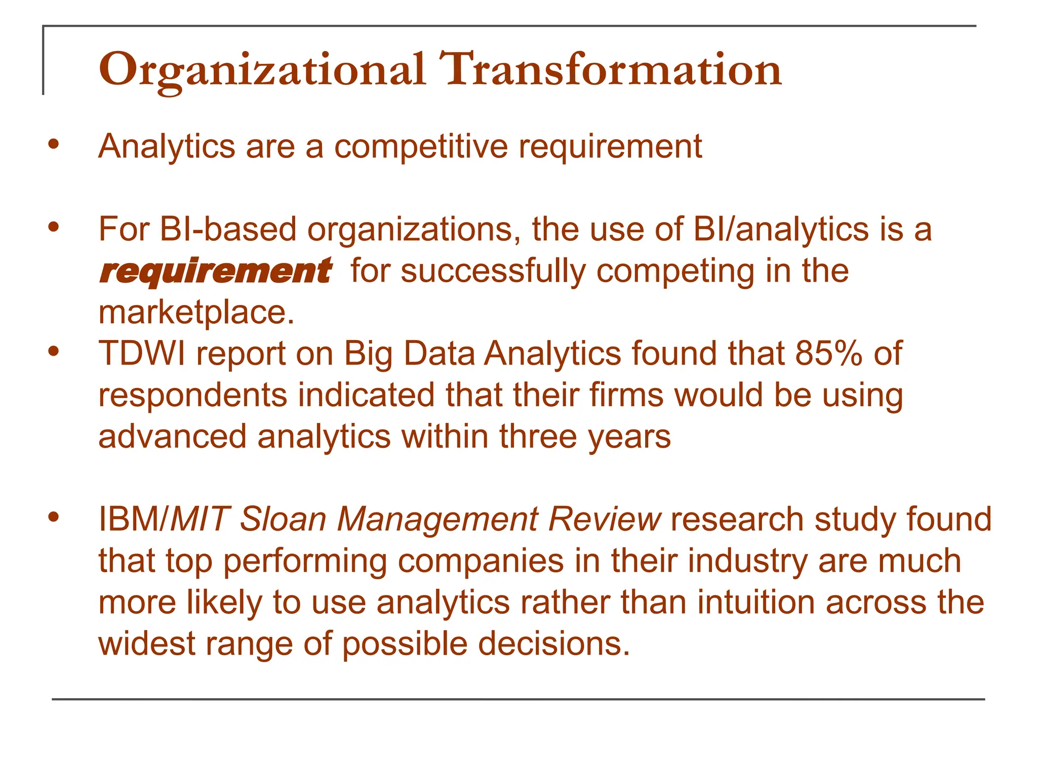 Big Data and data analytics ,Business Intelligence/Analytics | PPT