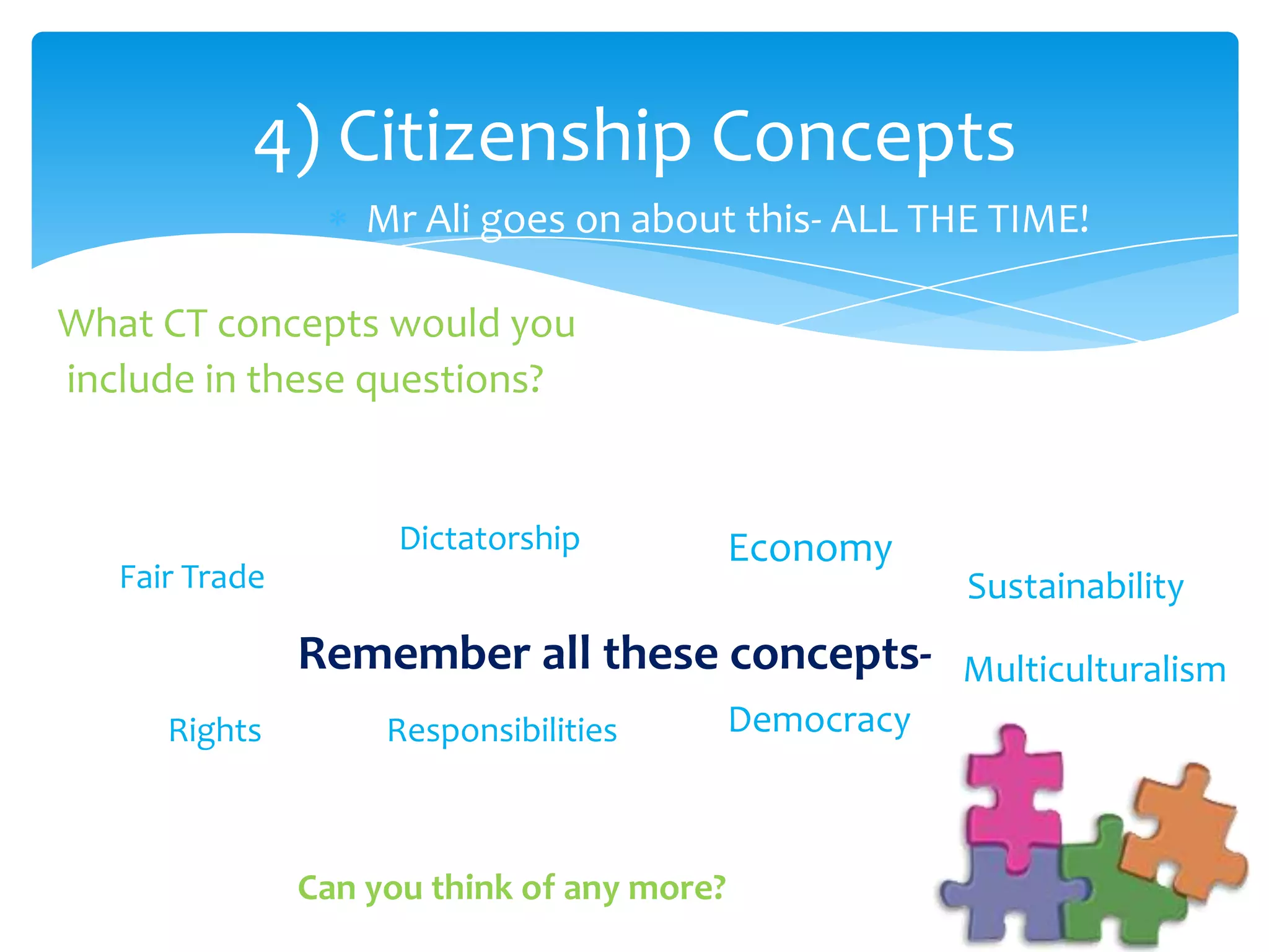 OCR GCSE Citizenship- 6 mark questions | PPTX