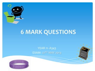 OCR GCSE Citizenship- 6 mark questions | PPTX