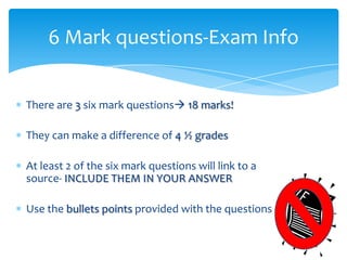 OCR GCSE Citizenship- 6 mark questions | PPTX