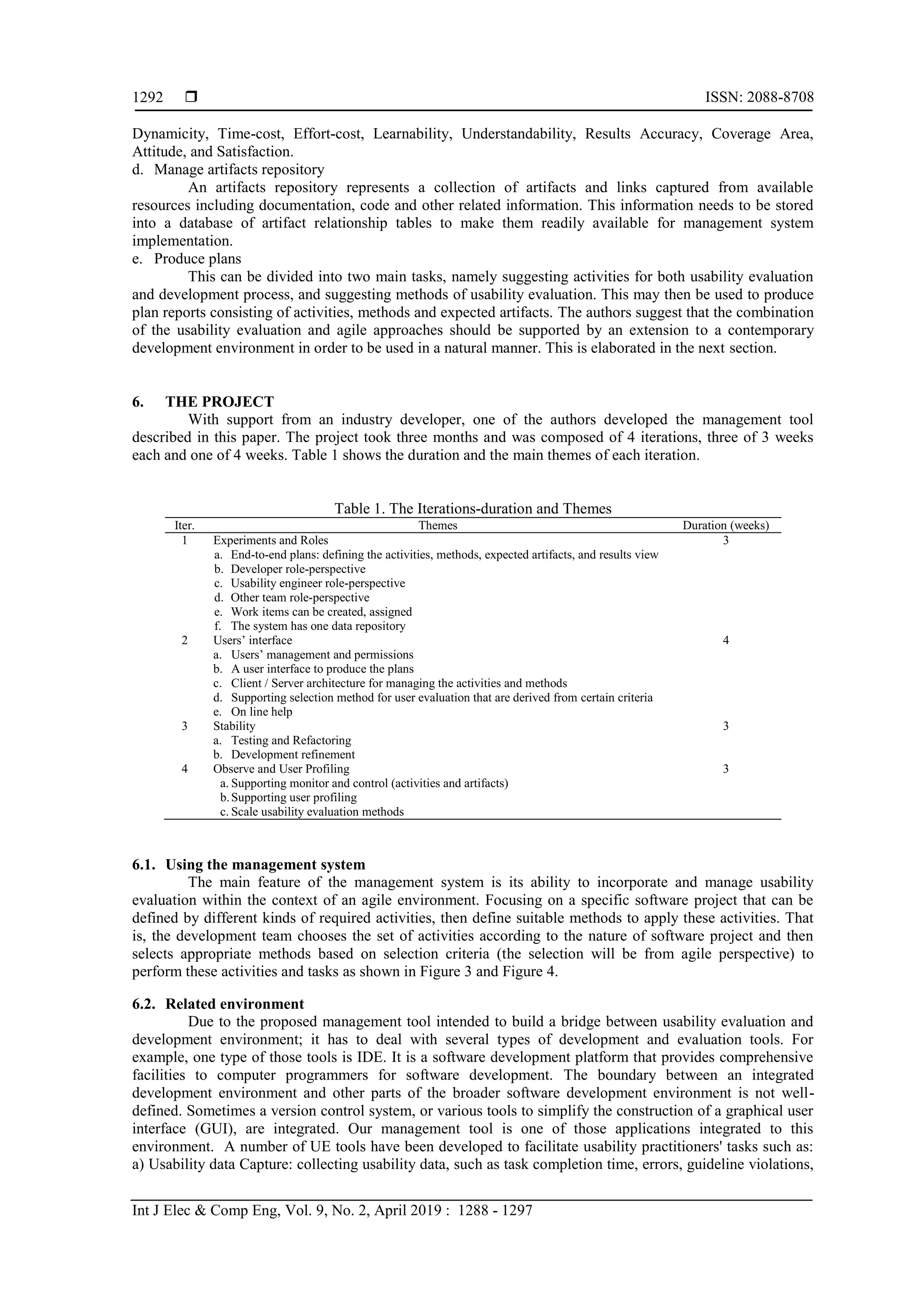 Managing usability evaluation practices in agile development environments | PDF