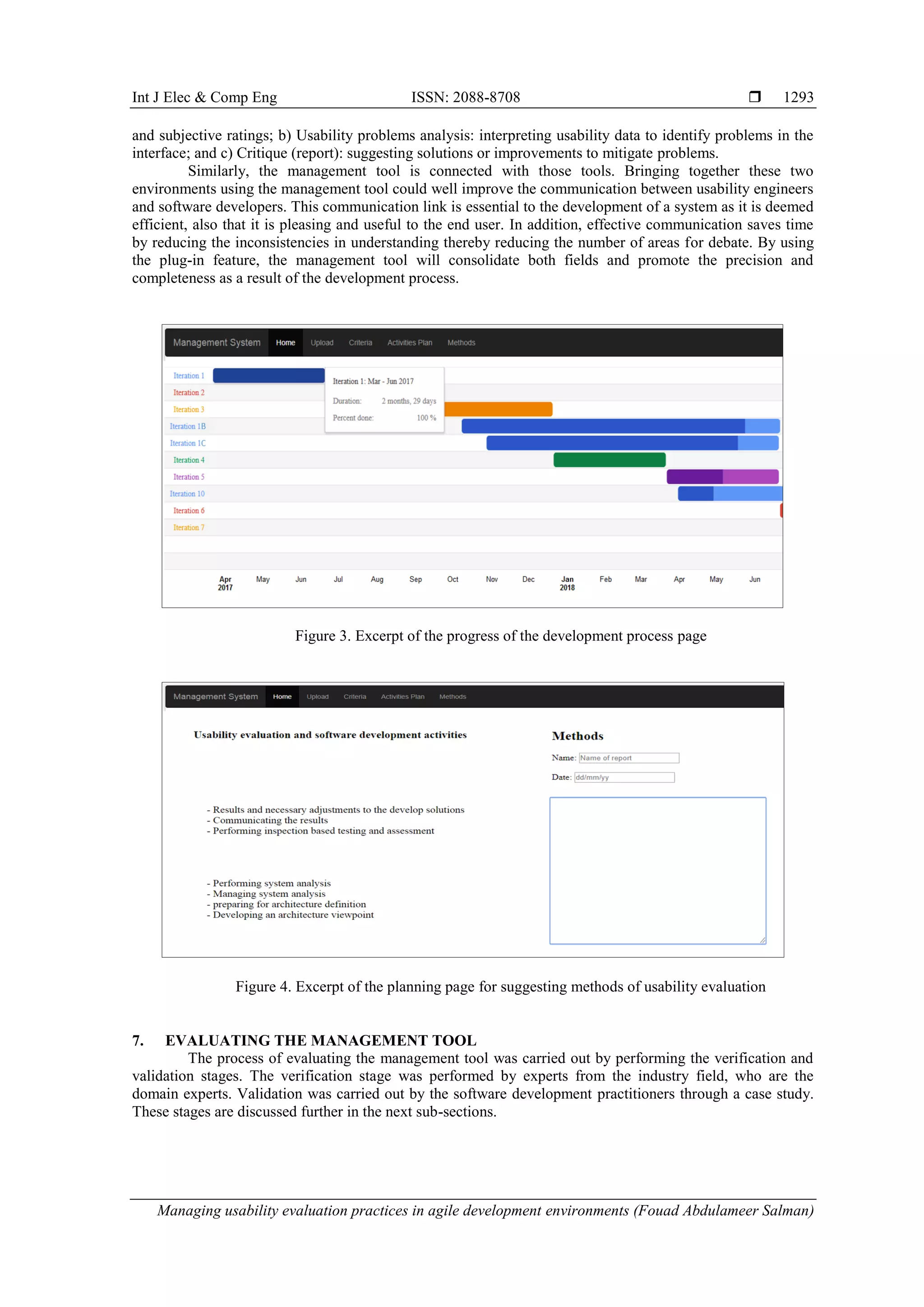 Managing usability evaluation practices in agile development environments | PDF